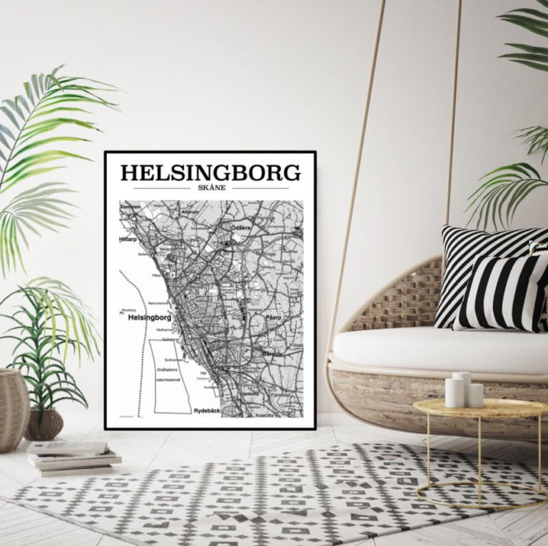 Stadskarta - Helsingborg | Annilito Design